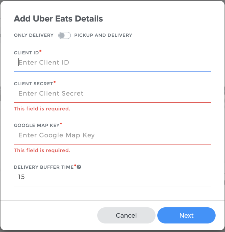 Integrate your UberEats account with Tookan for smart delivery ...