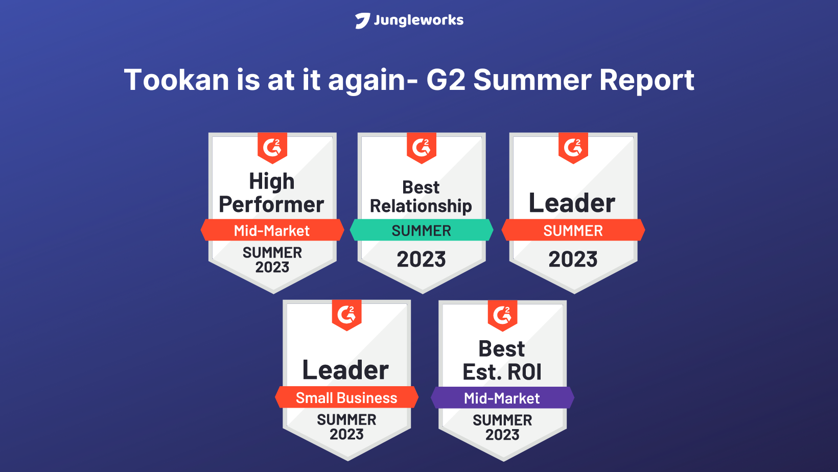 Nos badges G2 sont là ! Tookan est à nouveau un leader